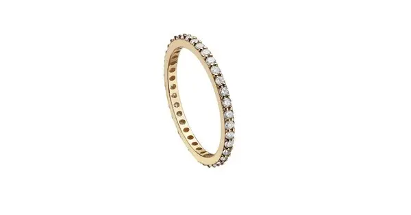 Jennifer Zeuner Jewelry Myla 14k Diamond Eternity Ring - One-color