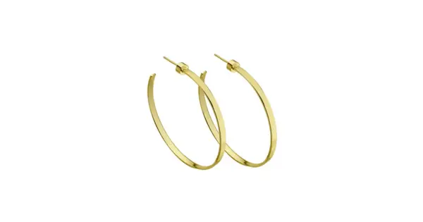 Jennifer Zeuner Jewelry 2.5" Hoop Earrings - One-color