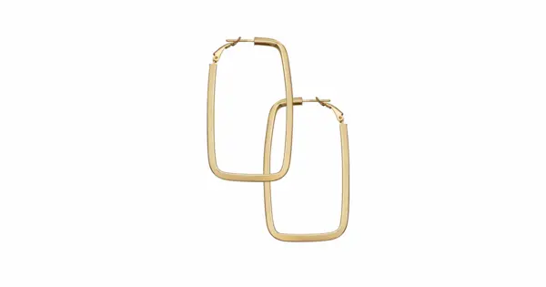 Jennifer Zeuner Jewelry Luke 2.5" Hoop Earrings - One-color