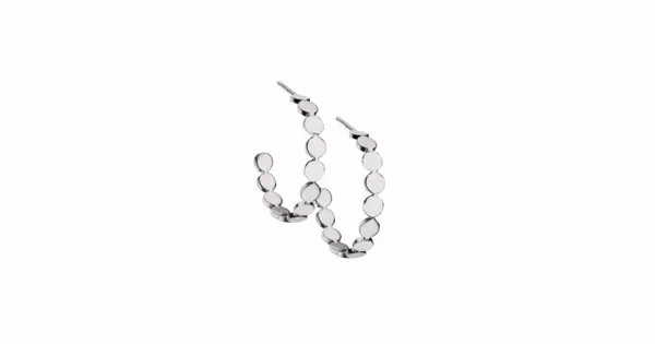 Jennifer Zeuner Jewelry Margaux 1" Hoop Earrings - One-color