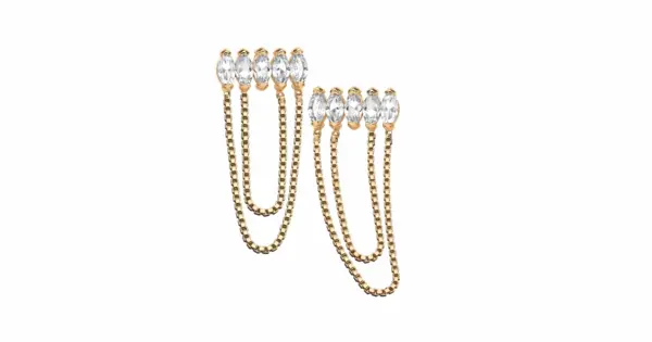 Jennifer Zeuner Jewelry Rocky Drop Earrings - One-color
