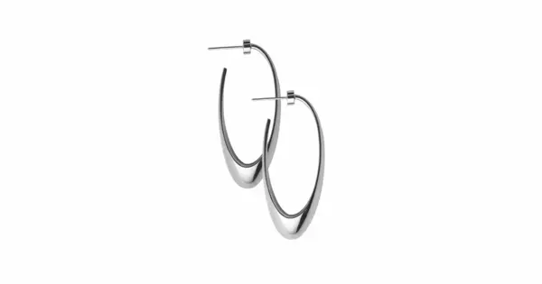 Jennifer Zeuner Jewelry Liliana 2.5" Hoops - One-color