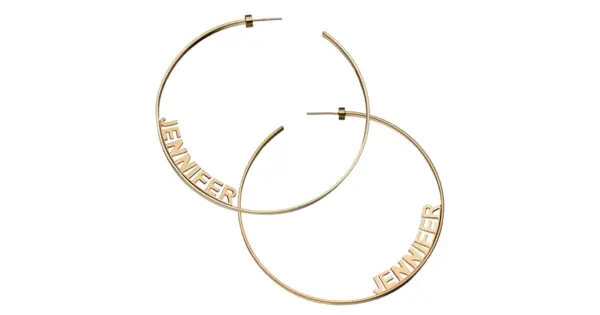 Jennifer Zeuner Jewelry Ciara 3" Hoops - One-color