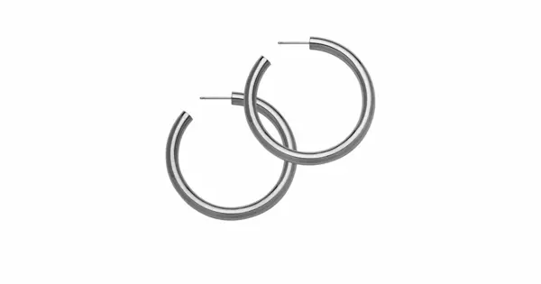 Jennifer Zeuner Jewelry Lou 2" Hoop Earrings - One-color