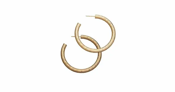 Jennifer Zeuner Jewelry Coley Hoop Earrings - Gold