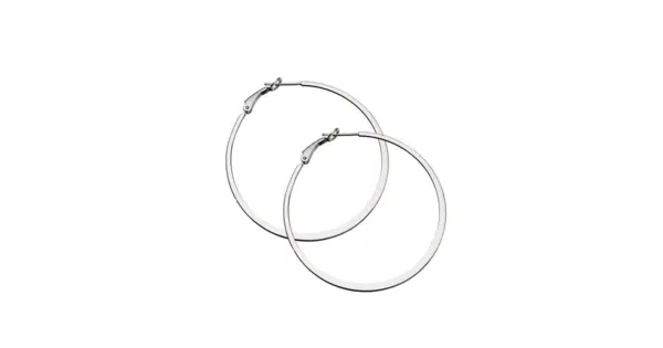 Jennifer Zeuner Jewelry Olivia 2" Hoop Earrings - One-color