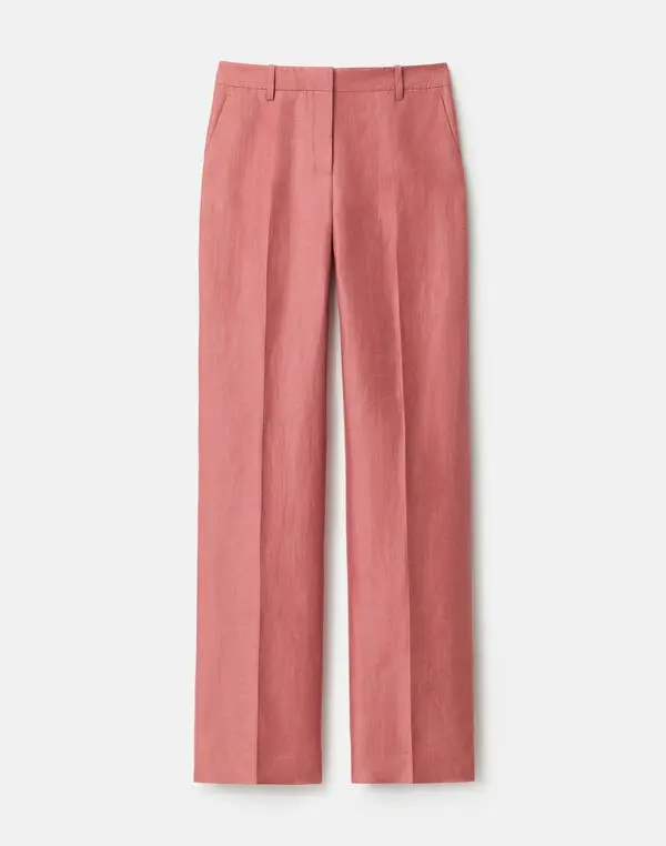Lafayette 148 New York Linen-viscose Gates Pant - Dahlia