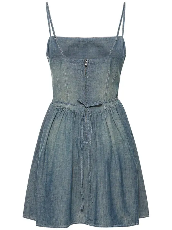 RE/DONE Pam Chambray Mini Dress