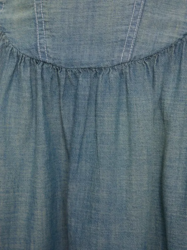 RE/DONE Pam Chambray Mini Dress