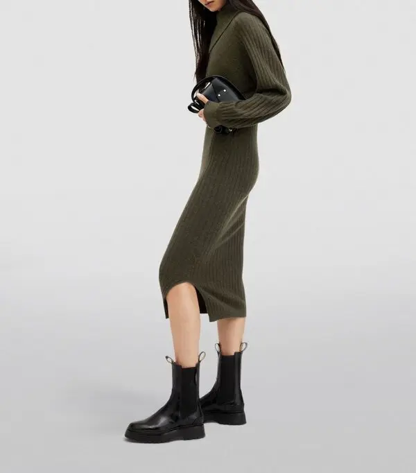 all saints 2 in 1 dress green Allsaints 2-In-1 Marghetta Sweater Dress In Green - 21% Off