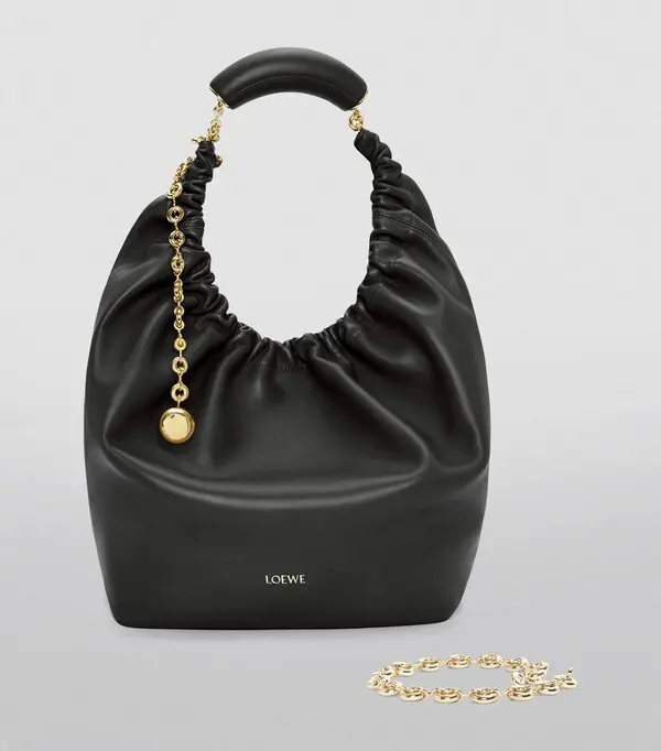 Loewe Leather Squeeze Top-handle Bag - Black