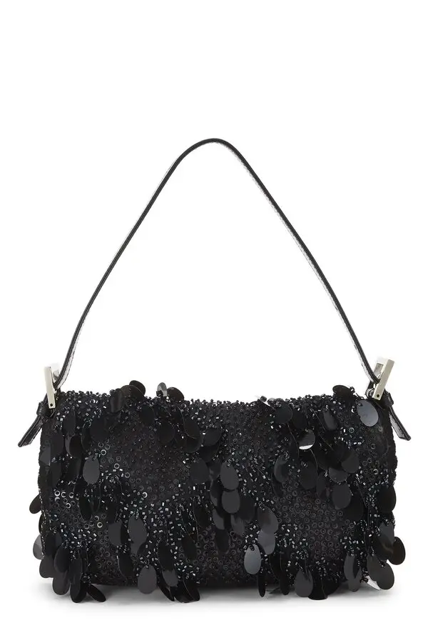Fendi Embellished Beaded Baguette