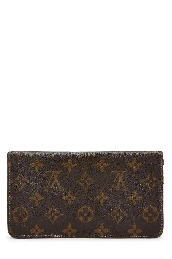 LOUIS VUITTON Monogram Canvas Porte Monnaie Zip Wallet