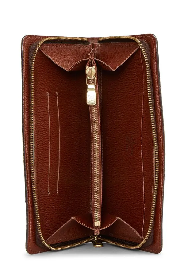 LOUIS VUITTON Monogram Canvas Porte Monnaie Zip Wallet