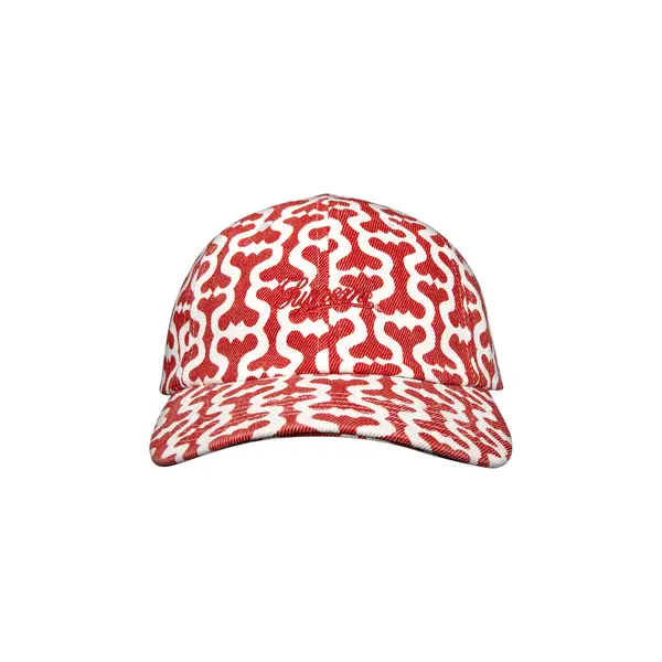 Supreme Monogram S Logo 6-panel Cap - Red