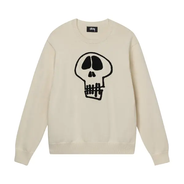 StÜssy Skull Crewneck Sweater