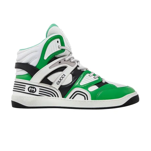 Gucci Basket High-top Sneakers - Green