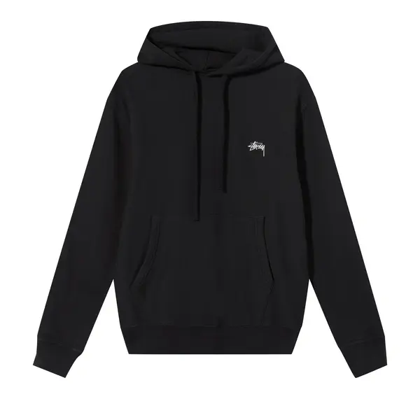 StÜssy Stock Logo Hoodie - Black