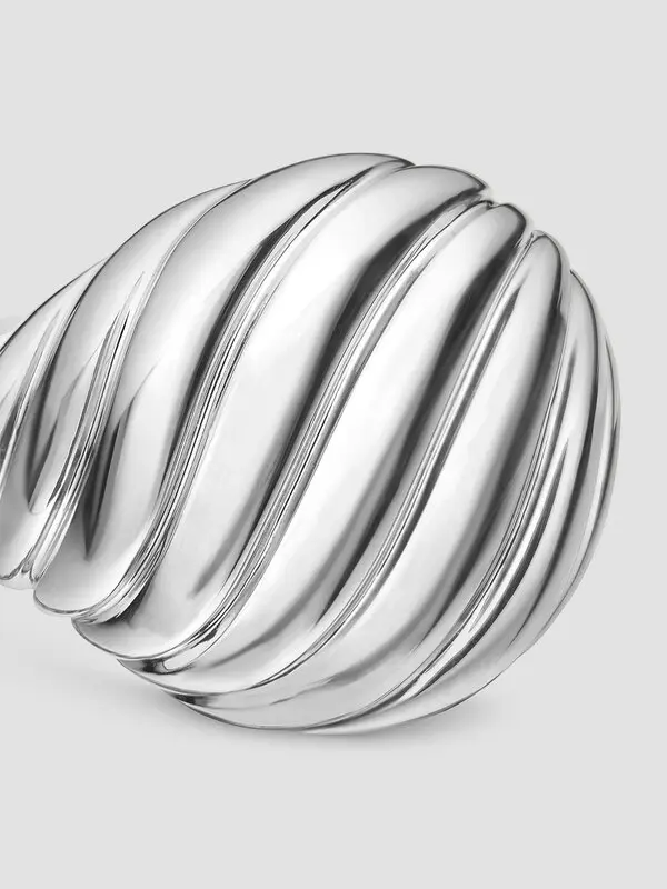 David Yurman Sculpted Cable Pinky Ring In Sterling 13mm