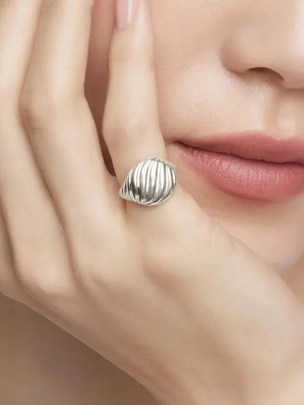 David Yurman Sculpted Cable Pinky Ring In Sterling 13mm