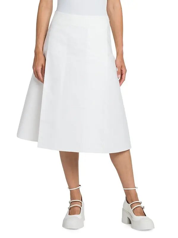 Marni Flared Cotton Midi-skirt