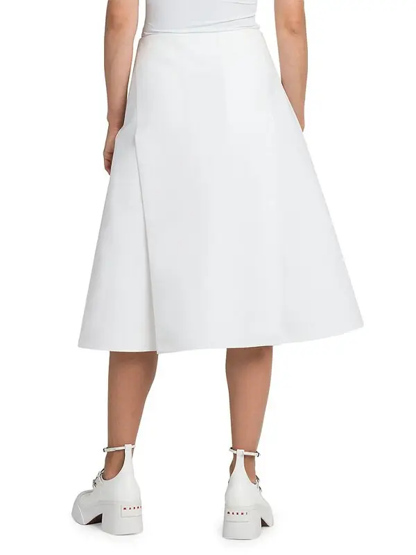 Marni Flared Cotton Midi-skirt