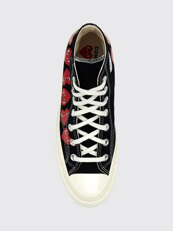 CONVERSE X COMME DES GARONS PLAY Chuck 70 High-top Canvas Sneakers With Logo Print
