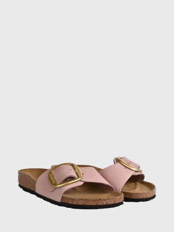 BIRKENSTOCK Madrid Big Buckle Nubuck Sandals - Pink