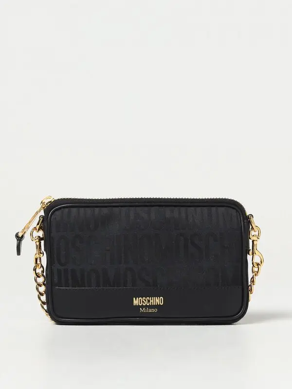 Moschino Monogram Mini Bag - Black