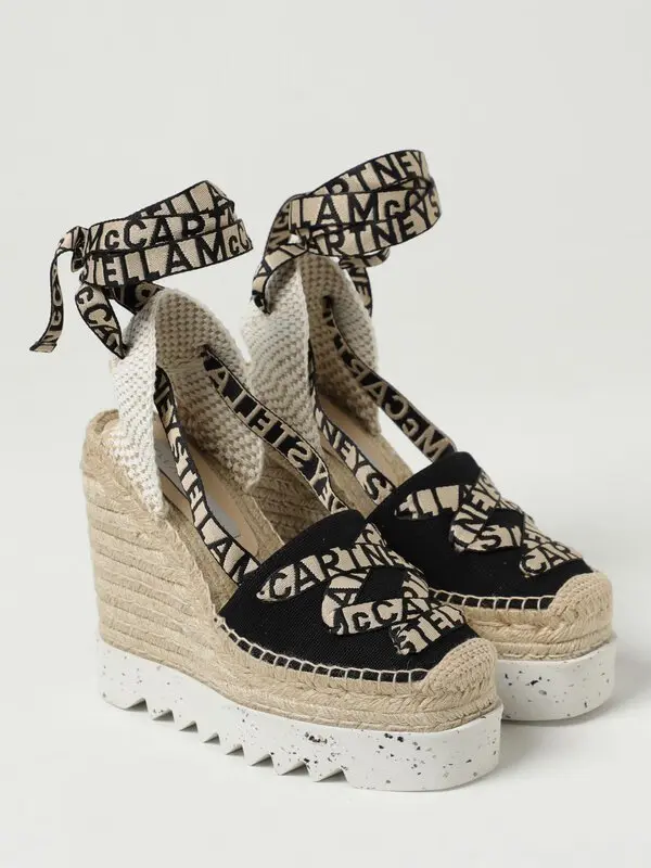 Stella McCartney Espadrille Wedge - Black