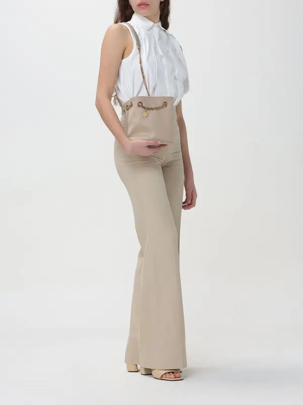 Stella McCartney Wide Leg Trousers - Beige
