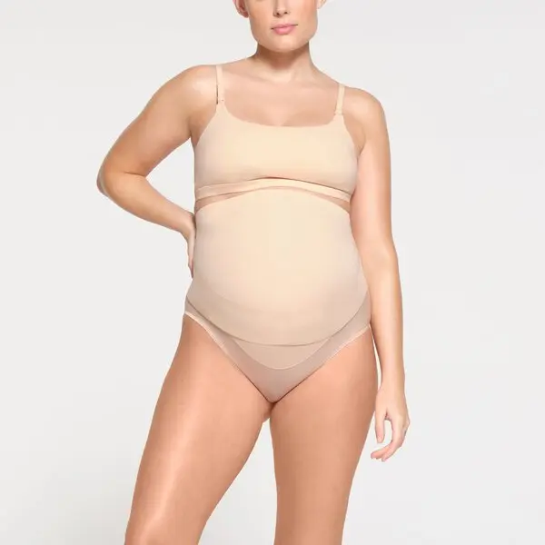 SKIMS Fits Everybody Maternity Pumping Scoop Bralette - Sand