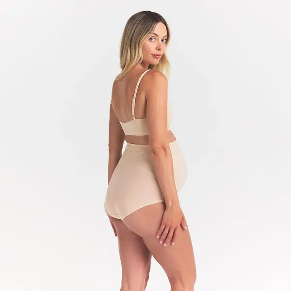 SKIMS Maternity Pumping Scoop Bralette | Black | | Fits Everybody - Sand