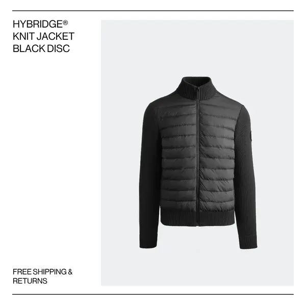 Canada Goose Hybridge Knit Jacket - Black