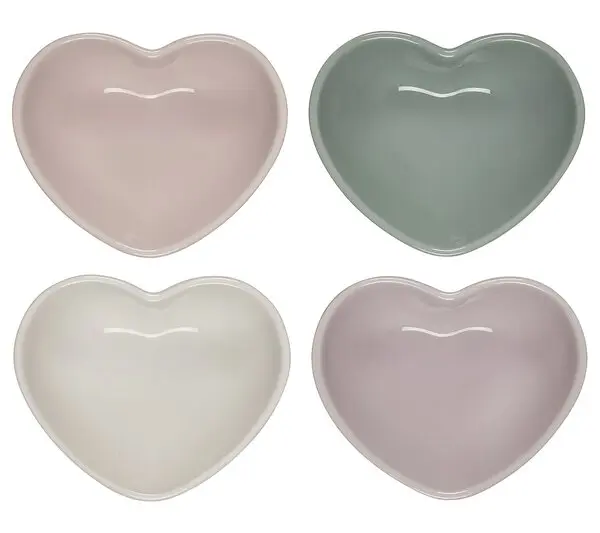 LE CREUSET Set Of 4 Mini Heart Bowls - One-color