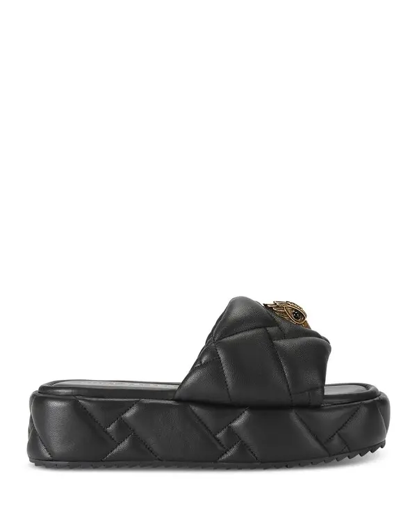 Kurt Geiger Orson Platform Slide Sandals - Black