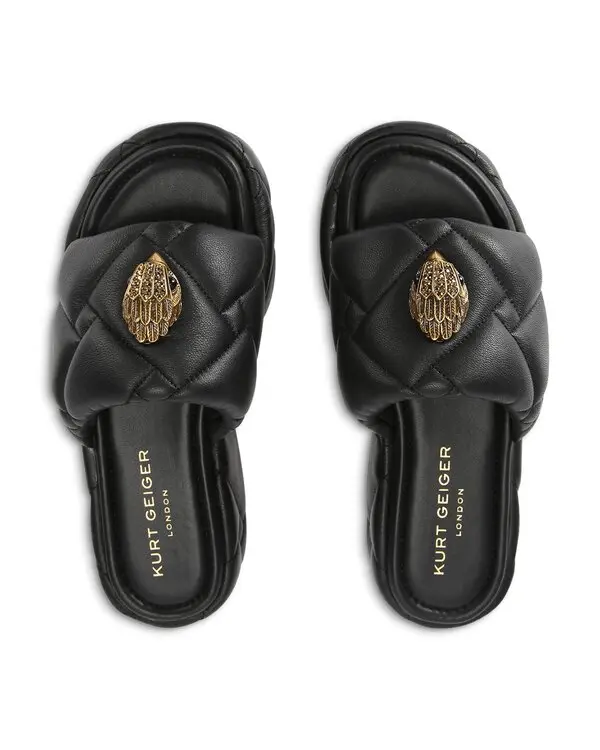 Kurt Geiger Orson Platform Slide Sandals - Black