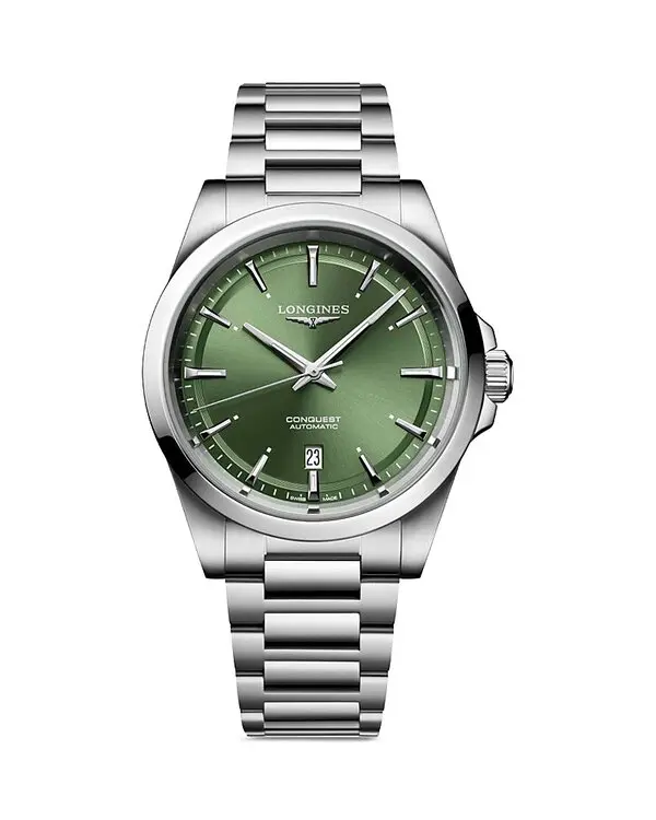 LONGINES Conquest Watch, 41mm - Green/silver