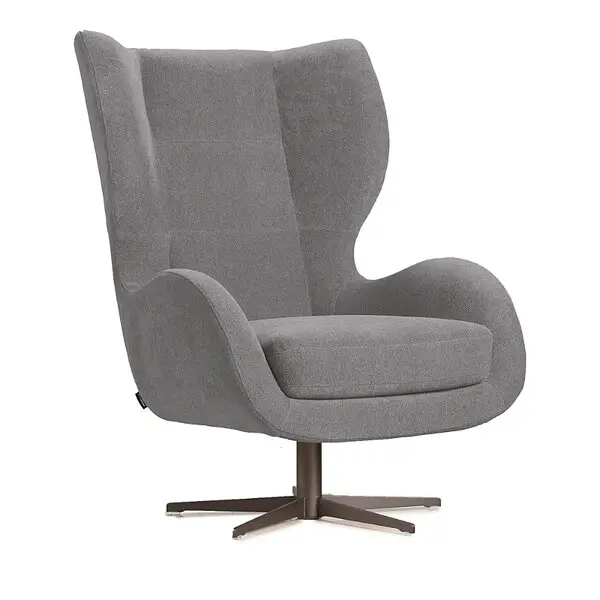 GIUSEPPE NICOLETTI Capitano Swivel Chair - Capriccio Fumo