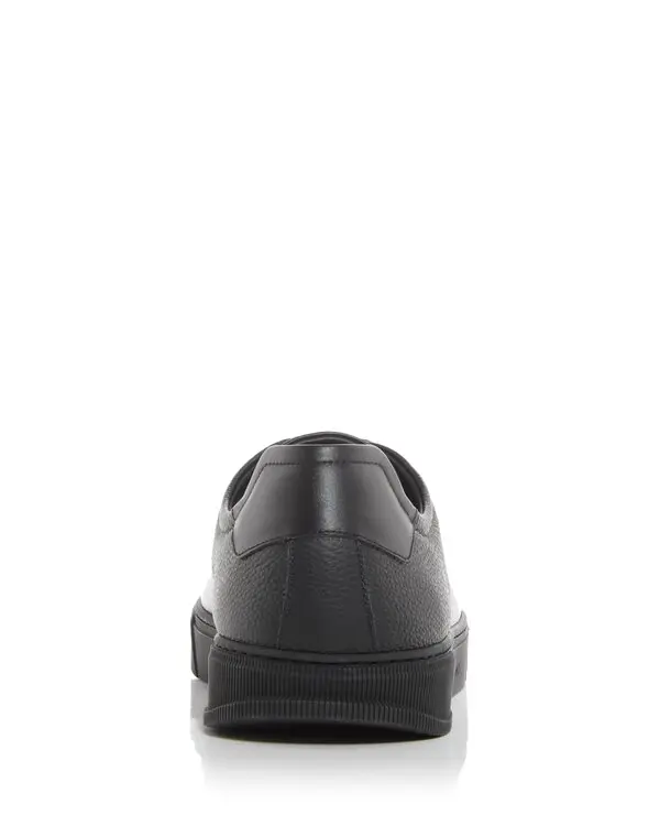 FERRAGAMO Clayton Leather Sneakers - Black