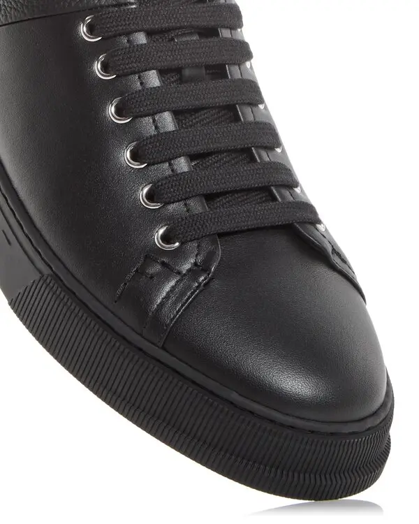 FERRAGAMO Clayton Leather Sneakers - Black