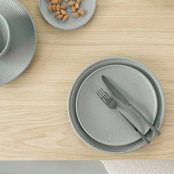 ROSENTHAL Thomas Clay Dinner Plates, Set Of 4 - Gray