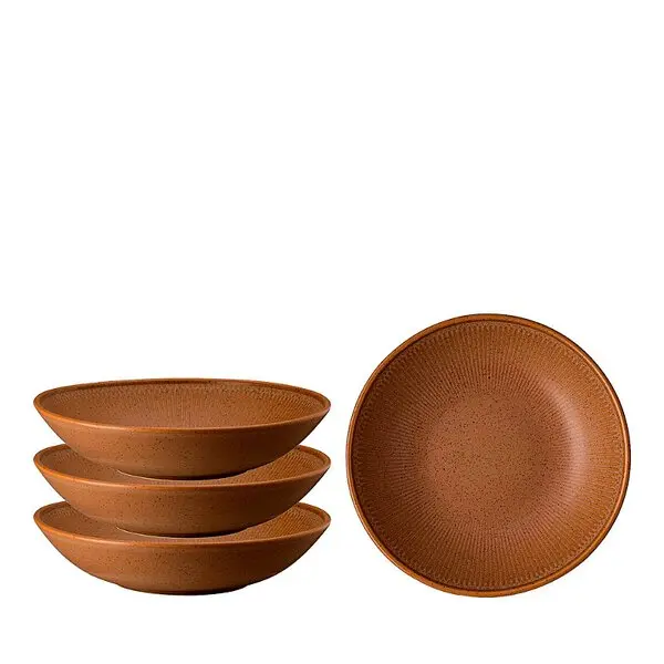 ROSENTHAL Thomas Clay Soup Plates, Set Of 4 - Rust