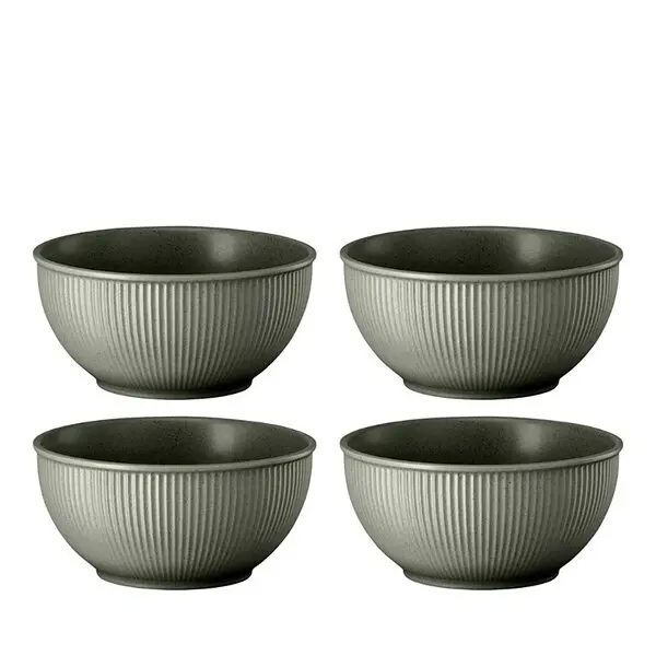 ROSENTHAL Thomas Clay Cereal Bowls, Set Of 4 - Gray