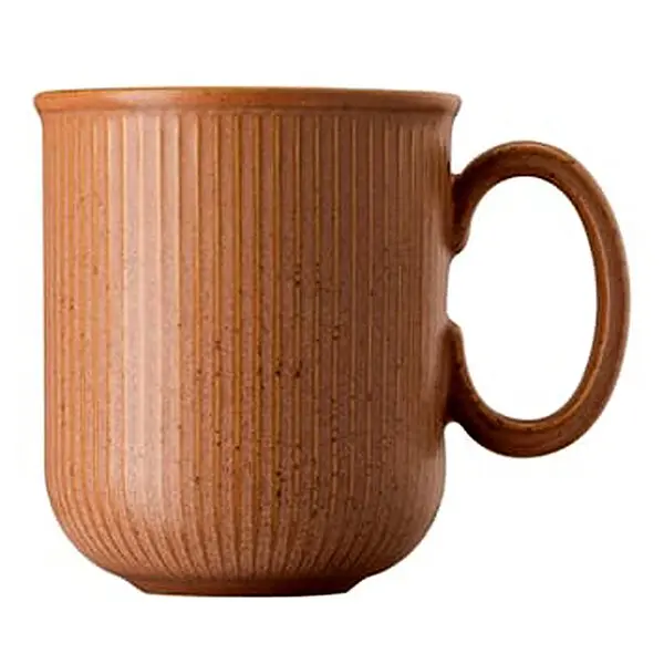 ROSENTHAL Thomas Clay Mugs, Set Of 4 - Rust