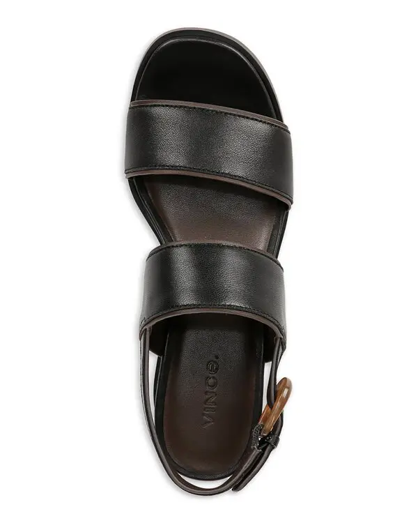 Vince Roma Leather Wedge Sandals