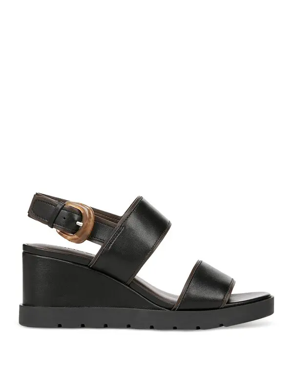 Vince Roma Leather Wedge Sandals