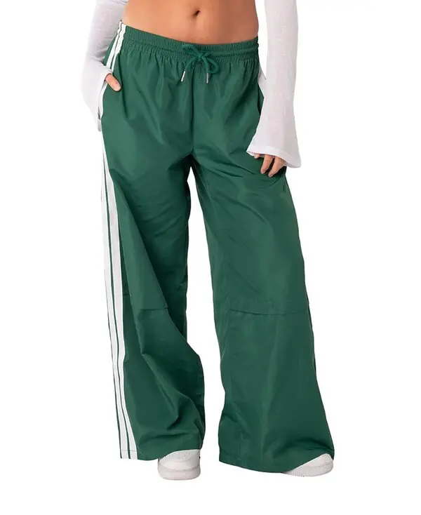 EDIKTED Fauna Nylon Track Pants - Green