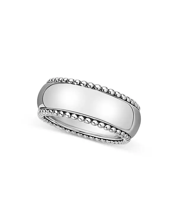Lagos Sterling Caviar Bead Band - Silver
