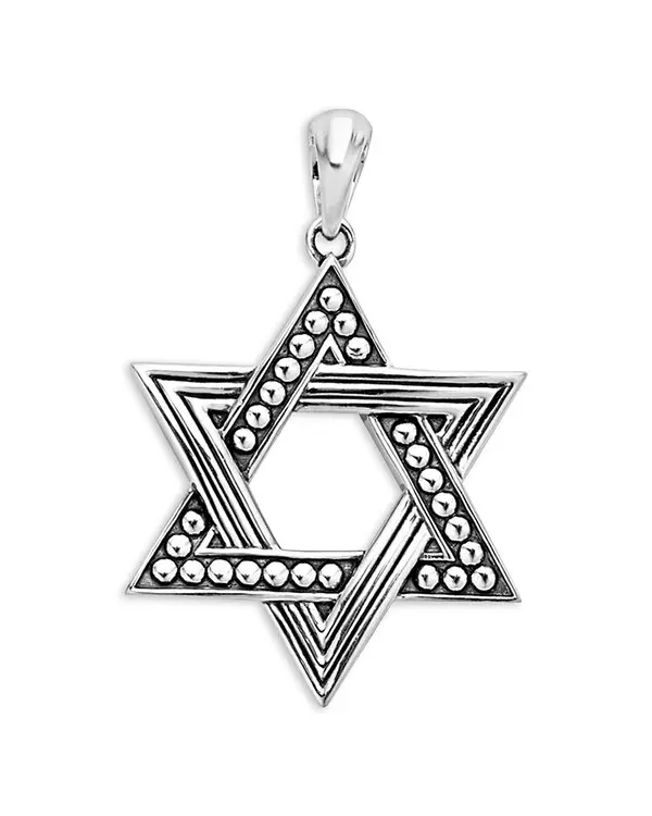 Lagos Sterling Star Of David Anthem Pendant - Silver